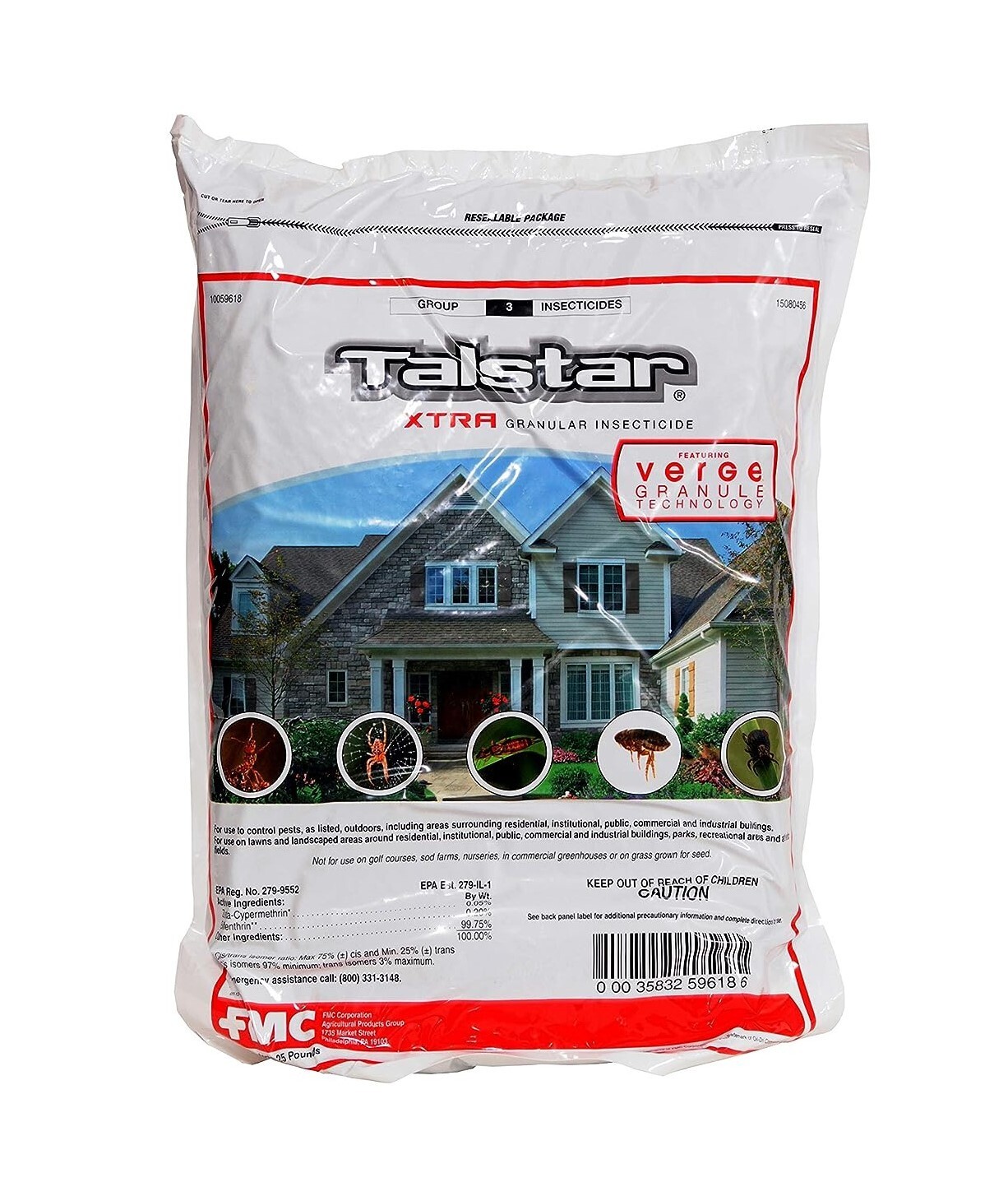 Talstar XTRA Granular Insecticide with Verge Granule Technology 25 lbs ...