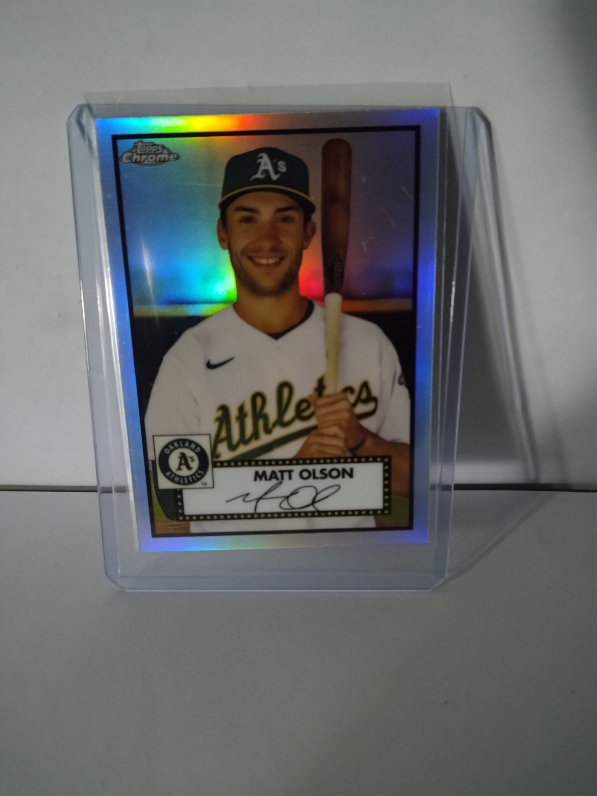 Matt Olson Topps Chrome Silver Platinum Anniversary Edition | eBay