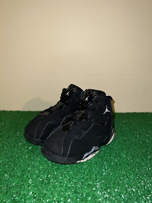 Nike Air Jordan True Flight Black White Gray TD Size 7C 343797-010 NO ...