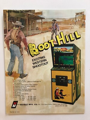1977 Midway Boot Hill Arcade Game Flyer - Near Mint Condition | eBay