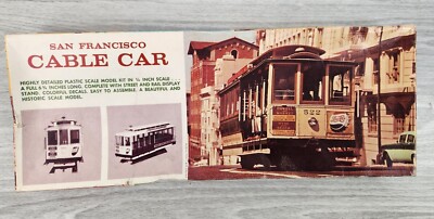 1967 Hawk Model Company 1/4 Scale San Francisco Cable Car Model Kit 517 ...