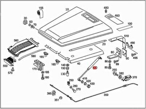 Genuine MERCEDES W463 G-CLASS W463 Cabrio Spring 0009808164 | eBay