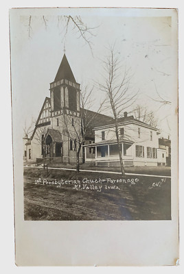 Postcard RPPC Missouri Valley Iowa 1st Presbyterian Church Parsonage | eBay