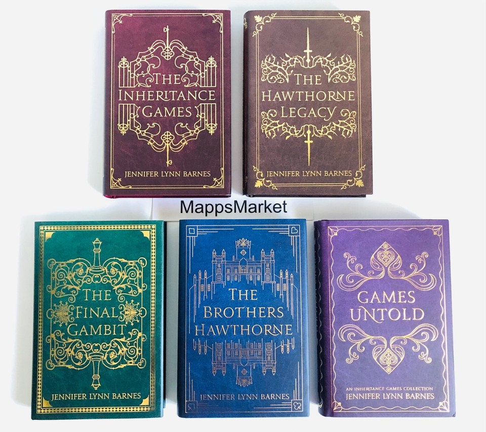 Inheritance Games Books 1-5 SIGNED by Jennifer Lynn Barnes FAIRYLOOT ...