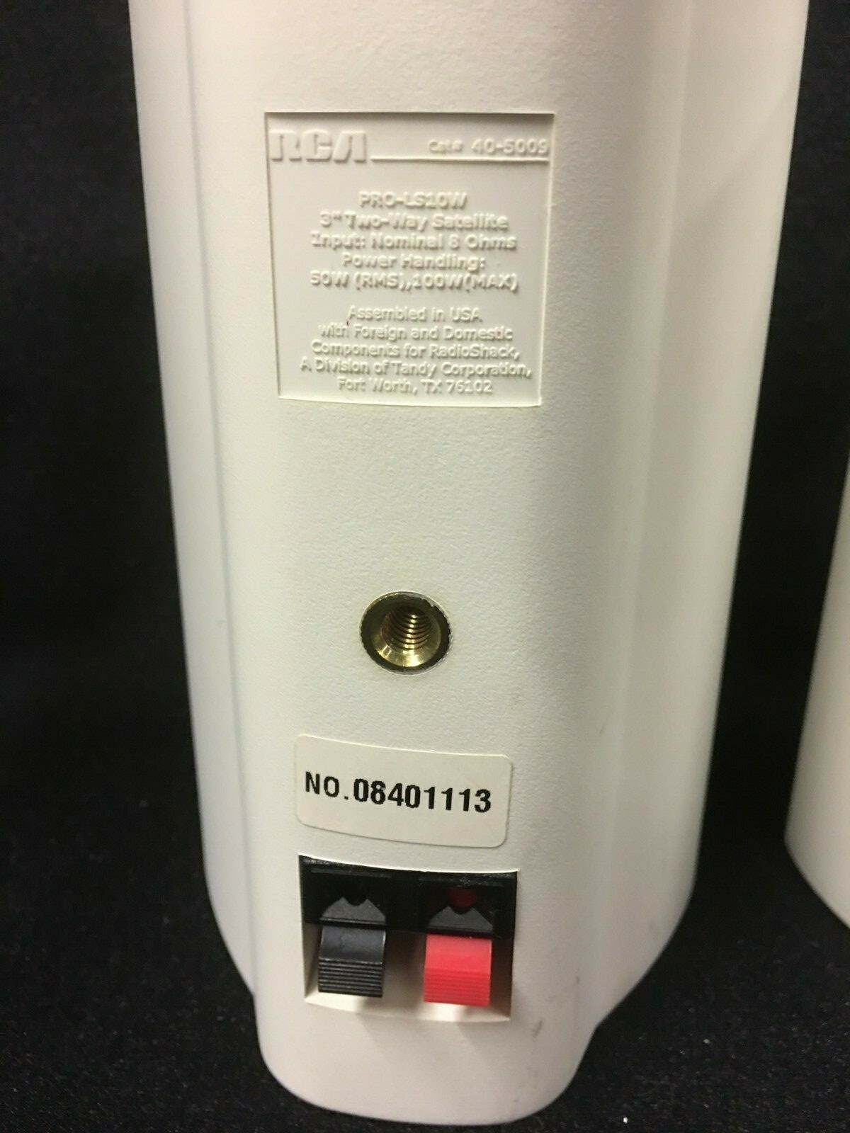 Vintage RCA Radio Shack Bookshelf Speakers Pair Model 40-5009 White Two ...