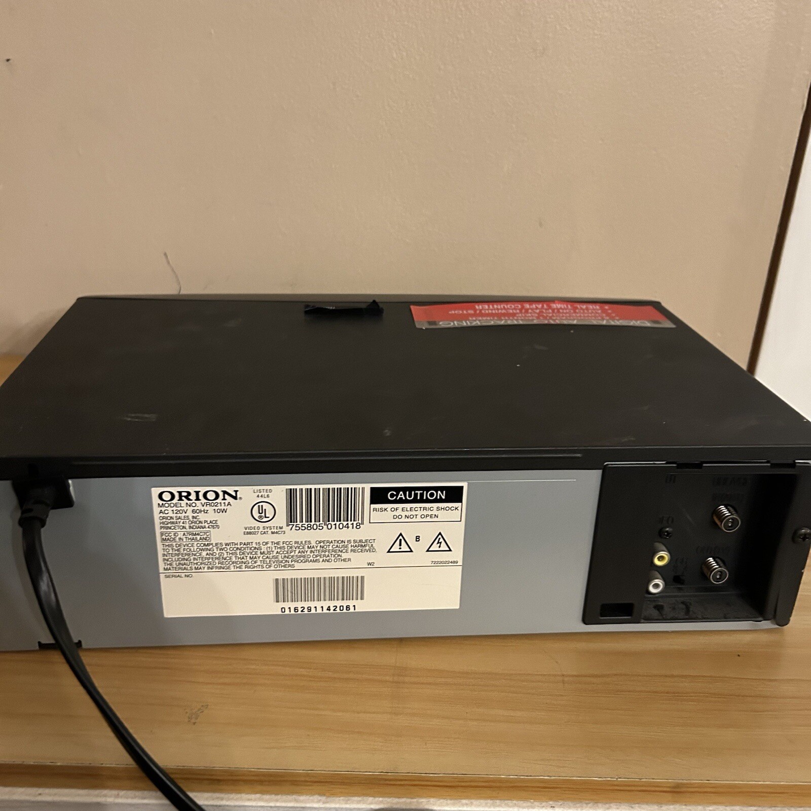 Orion Vr0211a VCR Video Cassette Recorder VHS Player for sale online | eBay