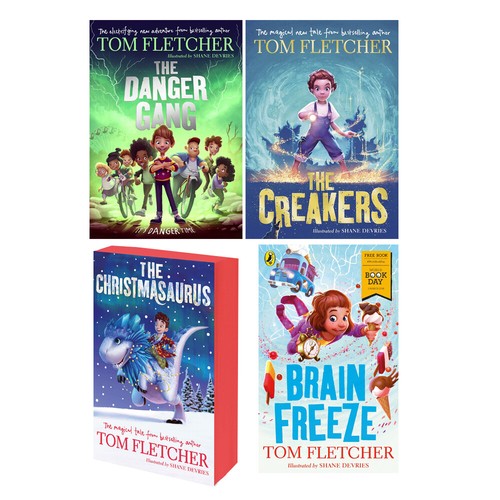 Tom Fletcher 4 Books Set Danger Gang, Creakers, Christmasaurus, Brain ...