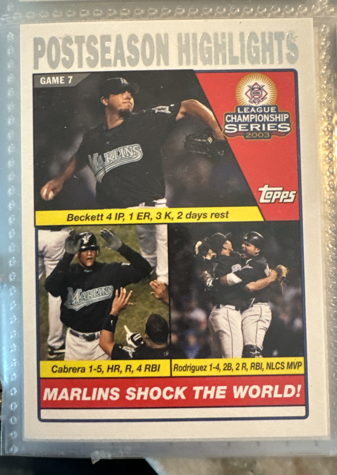 Topps 2004 POSTSEASON HIGHLIGHTS Baseball Card - YOU Pick - Complete ...