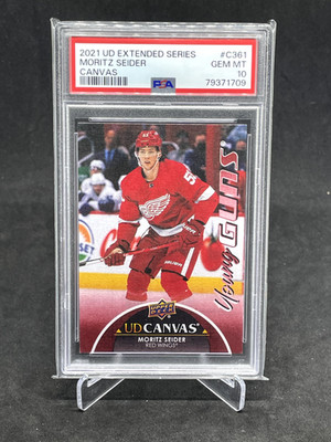 2021-22 Upper Deck Extended Moritz Seider Rookie Young Guns UD Canvas ...