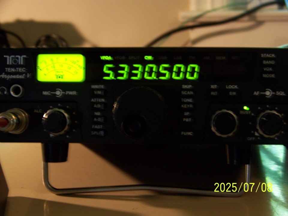 Ten Tec Argonaut V w/ Model 937 P/S, Mic, Manual & MAT 10 Auto Tuner ...