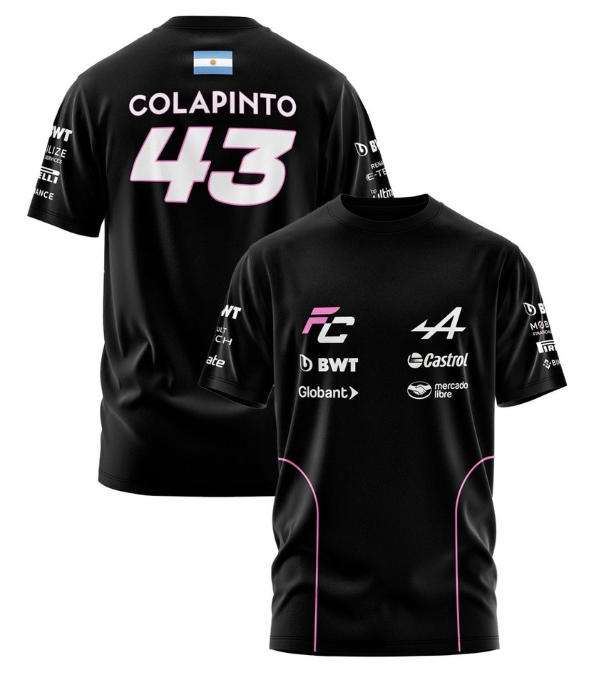 Remera Franco Colapinto Alpine Temporada 2025 Formula 1 Argentina | eBay