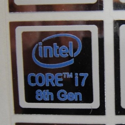 intel Core i7 8th Gen Sticker Decal Logo 22 mmx22 mm | eBay