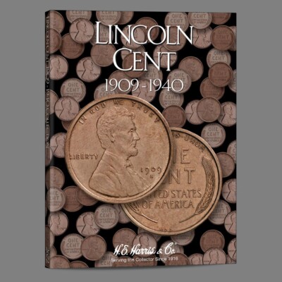H.E. Harris & Co US Lincoln Cent Coin Folder 1909 – 1940 Volume 1 #2672 ...