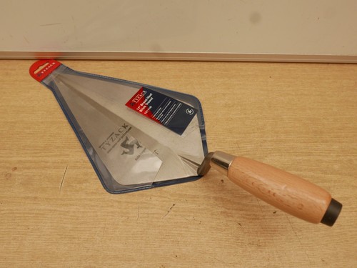 WHS TYZACK 101 11" WOODEN HANDLE BRICK TROWEL LONDON PATTERN 10111N ...