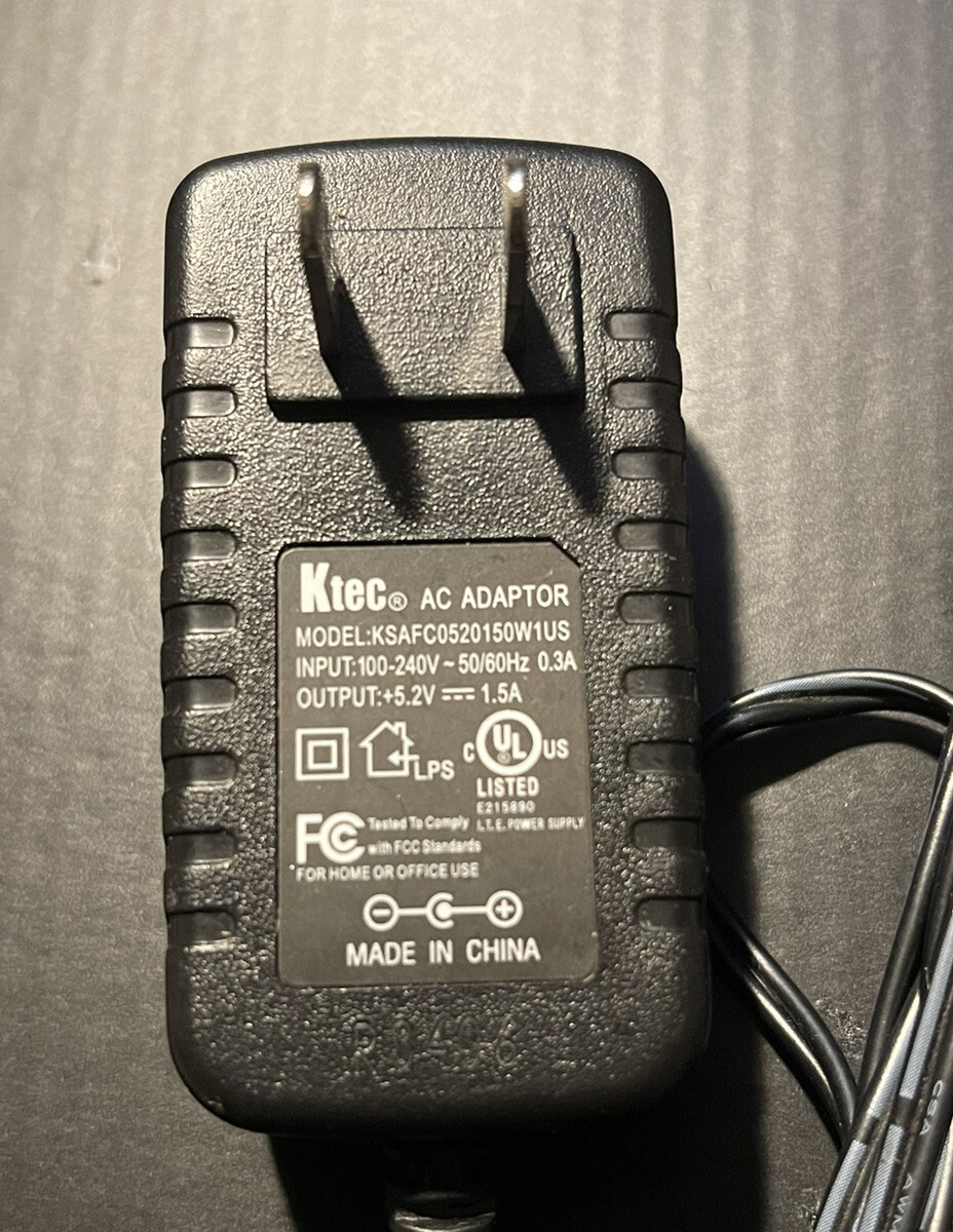 KTEC AC Adapter MODEL: KSAFC0520150W1US | eBay
