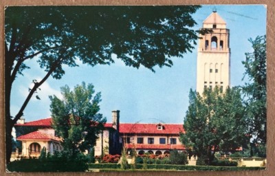 Vintage East Facade Of Silent Unity Building, With Unity Tower, Kansas ...