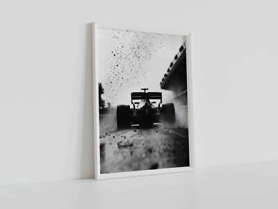F1 POSTER CAR RACING PRINT RETRO FORMULA ONE SPEED ART SIZE A3 A4 A2 A1 ...