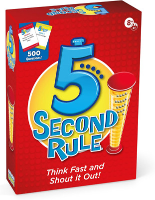 5 Second Rule Game - Fast Family Fun Card Game for Kids & Adults, Ages ...