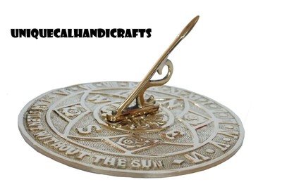 sundial 8" brass Large Sundial Handmade POP07 | eBay