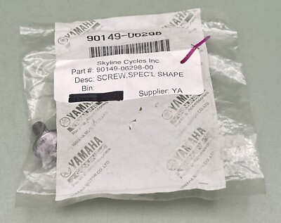 NEW GENUINE YAMAHA 90149-06298 SIDE COVER Screw, Spec'l Shape | eBay