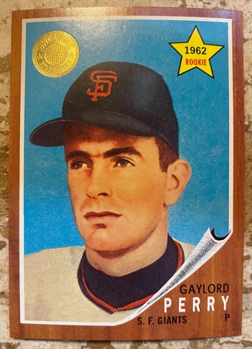 Gaylord Perry 1962 Rookie Card Topps Shoe Box Collection 2003 S.F ...