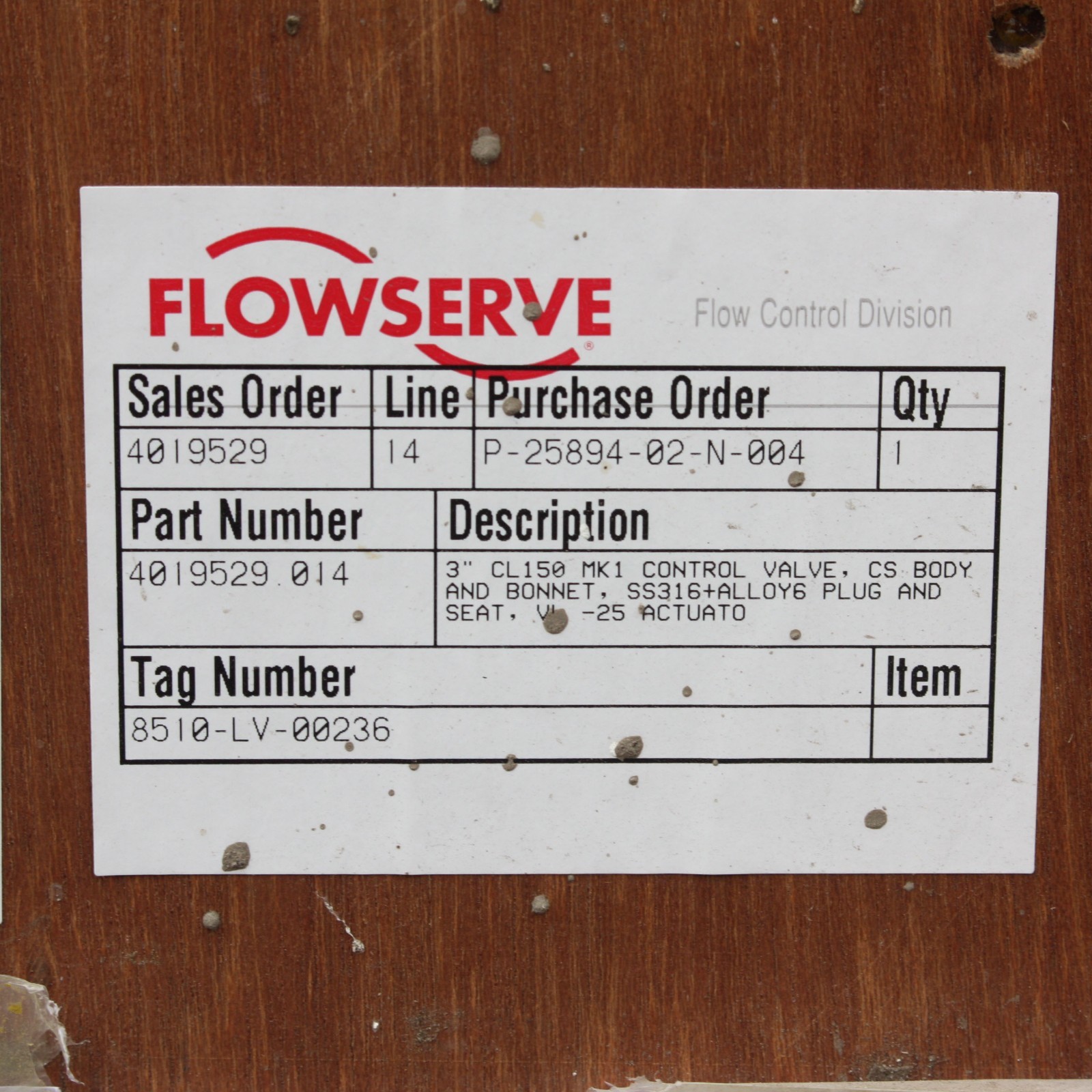 FLOWSERVE VALTEK Mark 1 DN80 80mm 3" CL150 Carbon Steel Control globe ...