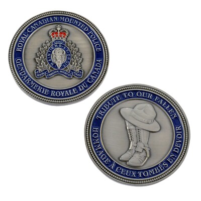 RCMP Police Challenge Coin Fallen Officer Tribute Canadian Mounted ...