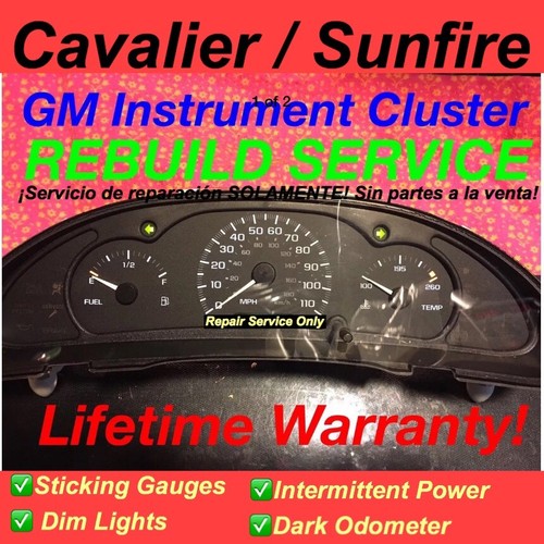 REPAIR SERVICE 2005 GM Chevy Cavalier Instrument Gauge Cluster 00 01 02 ...