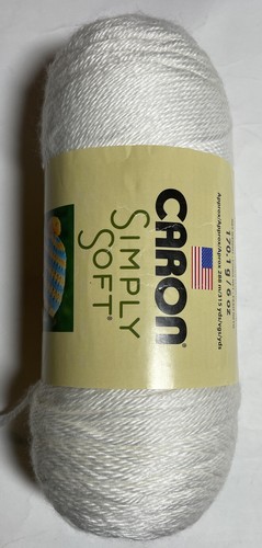 CARON SIMPLY SOFT yarn 1 Pk. WHITE. I Combine Shipping, See details. | eBay
