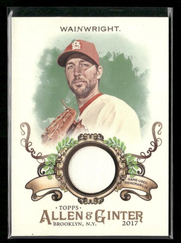2017 Topps Allen & Ginter #FSRB-AW Adam Wainwright Full-Size Design B ...