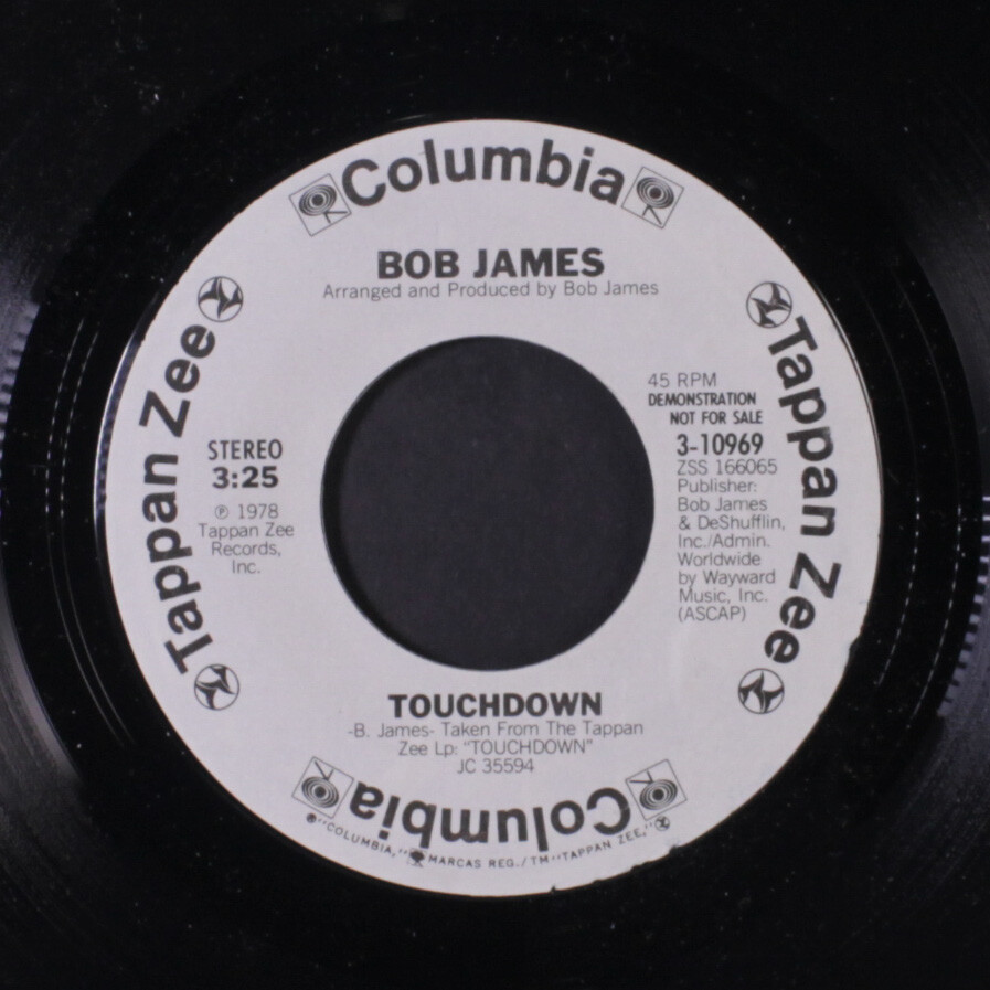 BOB JAMES: touchdown / mono Tappan Zee Records 7" Single 45 RPM | eBay