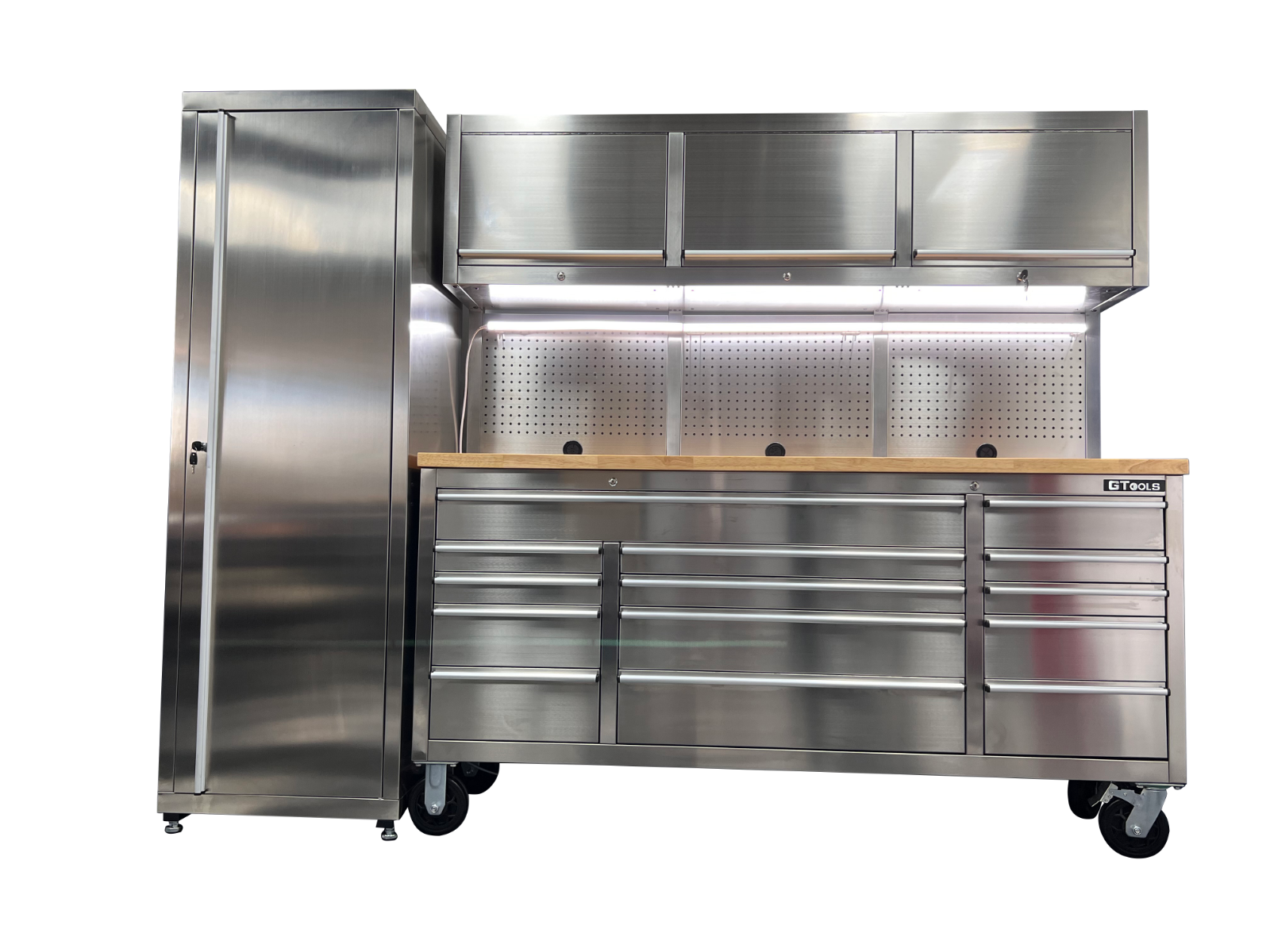 3M Stainless Steel Garage Workbench System Tool Chest Rolling Cabinet ...