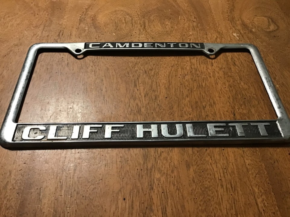 Cliff Hulett Camdenton License Plate Frame dealership Missouri vintage ...