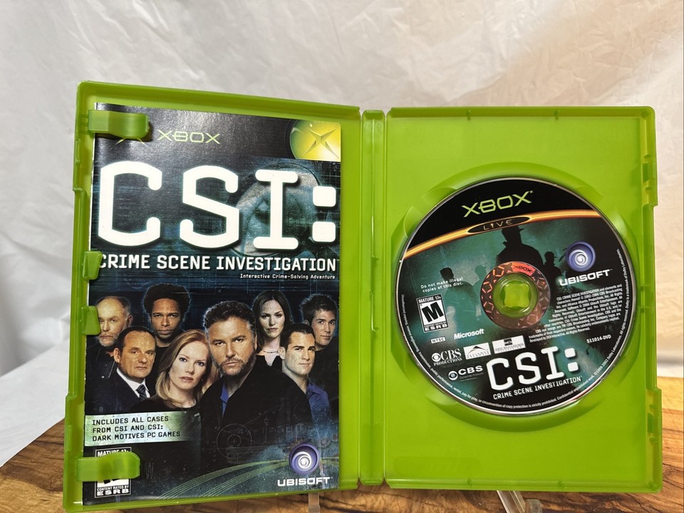 CSI: Crime Scene Investigation (Microsoft Xbox, 2004) - Tested ...
