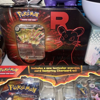 Pokemon TCG Team Rocket Persian Tin Destined Rivals Brand New Factory ...