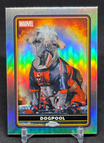 2025 Topps Chrome Marvel Deadpool Dogpool Refractor #28 Deadpool vs ...
