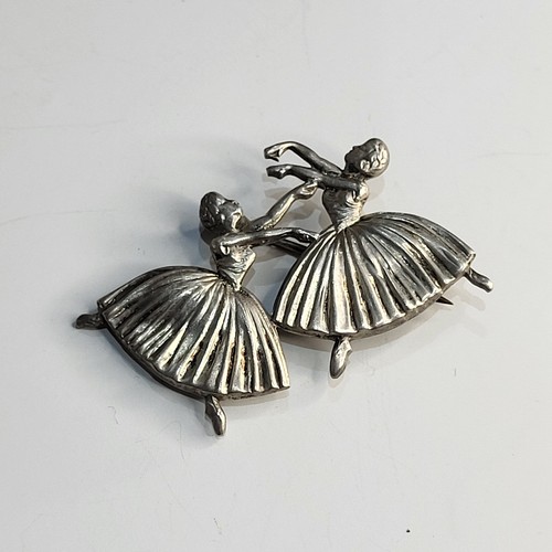Vintage 1948 Sterling Silver Dancing Ballerinas Brooch by D.H. Phillips ...