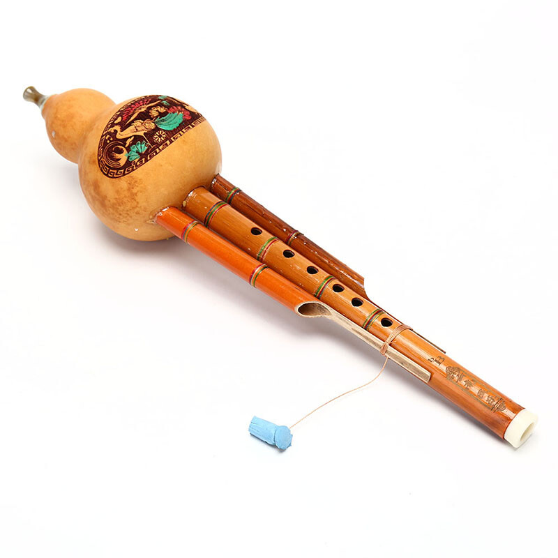 Chinese Hulusi Gourd Cucurbit Flute Ethnic Musical Instrument Key Of C ...