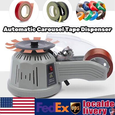 Automatic Tape Dispenser Rotary Disc Tape Cutter Machine Cutting Length ...