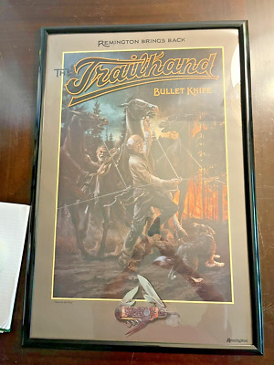 REMINGTON TRAILHAND BULLET KNIFE POSTER, "Knot in the Plan," by Larry ...