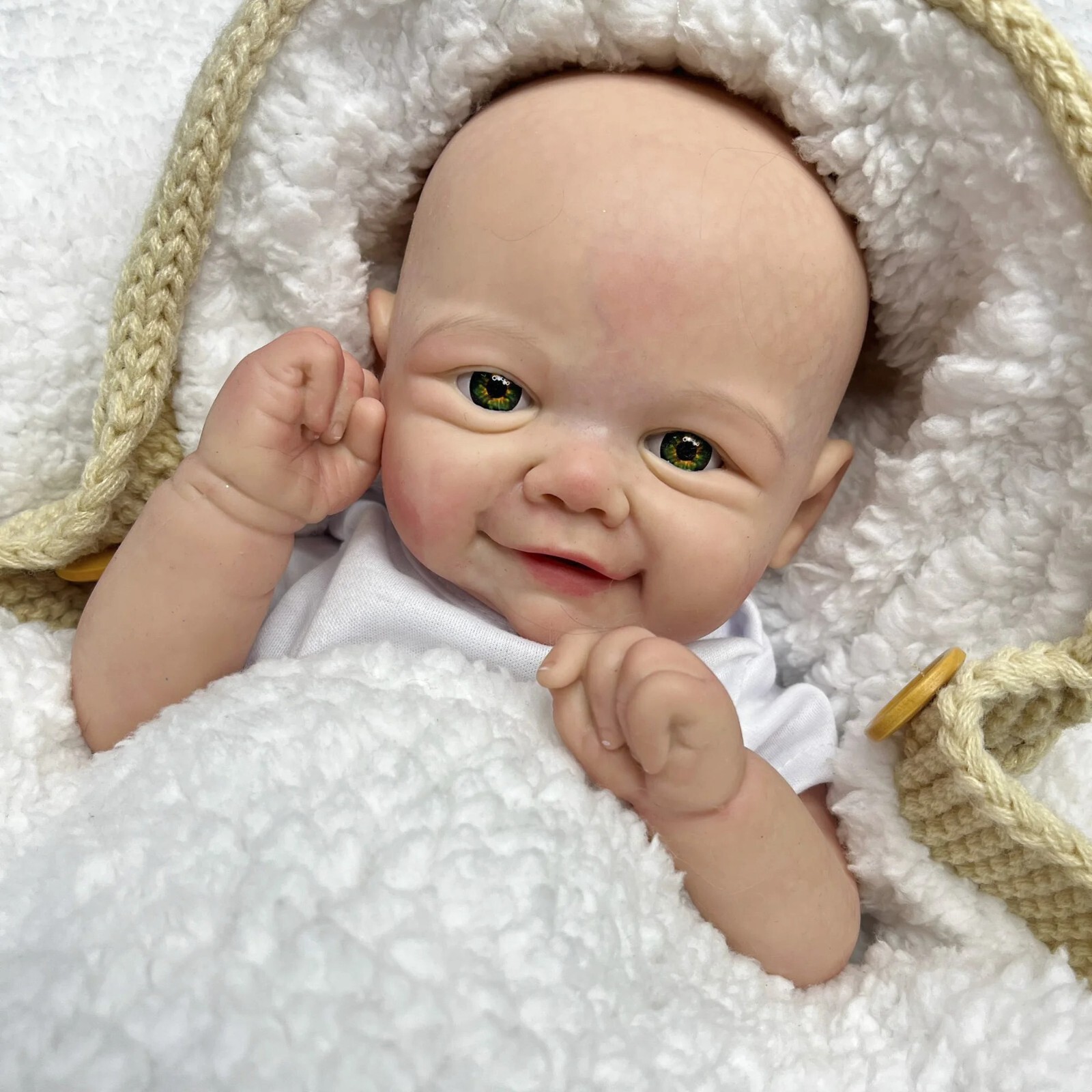 42cm Full Body Silicone Girl Baby Doll Reborn Realistic Adorable Soft ...