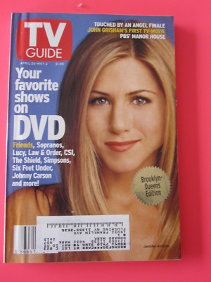 JENNIFER ANISTON FRIENDS TV GUIDE april 26 - may 2, 2003 | eBay