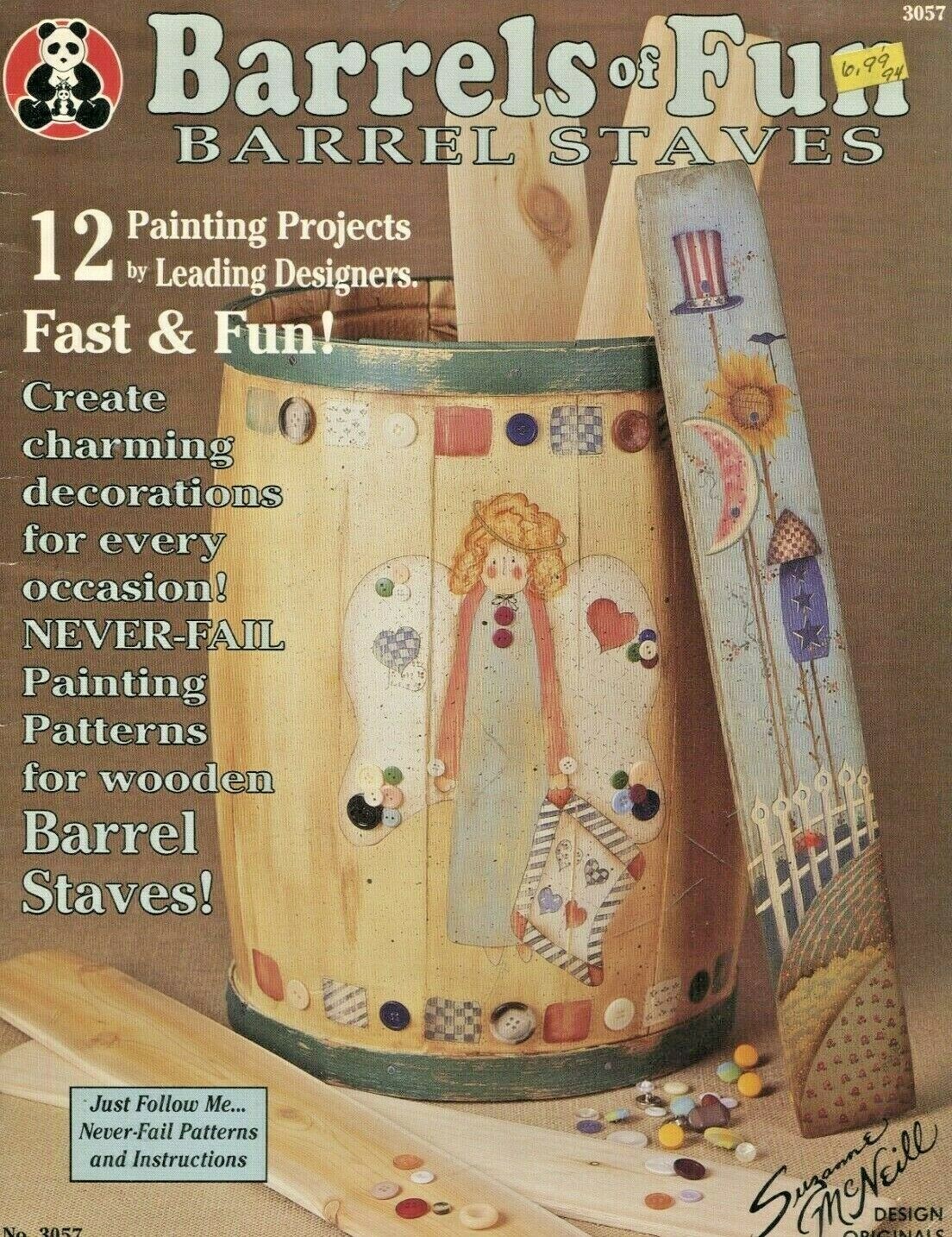 Barrels Of Fun Barrel Staves Susan McNeill Decorative Painting Patterns ...