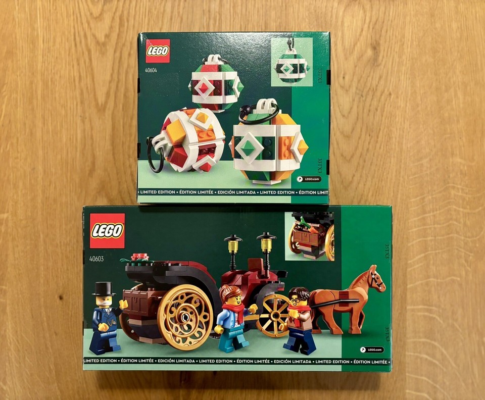 Lego 40603 Wintertime Carriage Ride 40604 Christmas Decor Set New ...