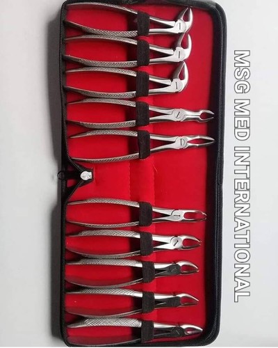Dental Teeth Extraction Forceps Stainless Steel 10PCS Set Money Back ...