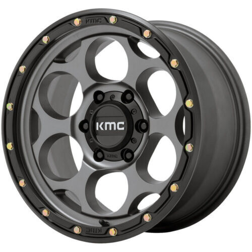 4-KMC KM541 Dirty Harry 17x9 6x5.5" -12mm Gray Wheels Rims 17" Inch | eBay