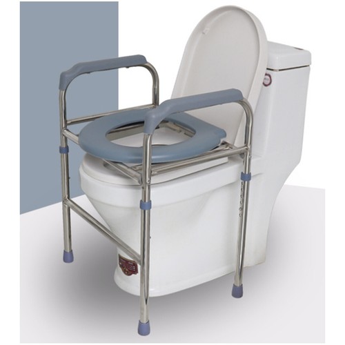 Universal Raised Toilet Seat Frame Aluminium Alloy Adjustable Riser for ...