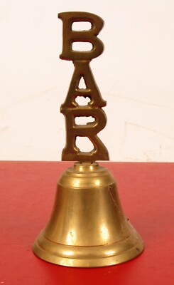 VINTAGE BRASS DECORATIVE BAR LOUNGE BEER WINE COCKTAIL DINNER BELL ...
