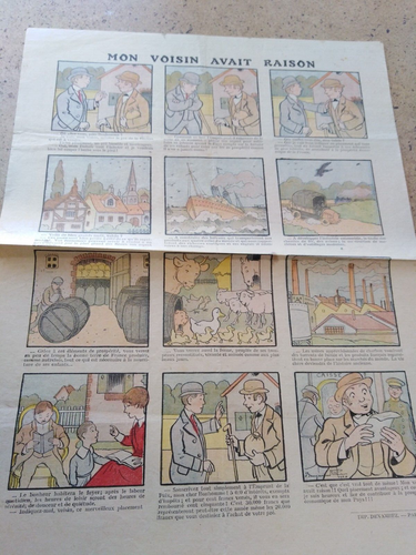 Imagerie d'Epinal Mon voisin avait raison dessinateur Benjamin Rabier ...