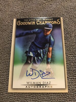 2021 Upper Deck Goodwin Champions Autograph WILMAN DIAZ Auto A-WD | eBay